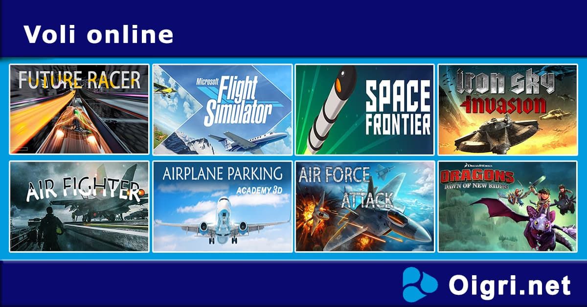 Giochi di volo online per ragazzi sul Oigri.com